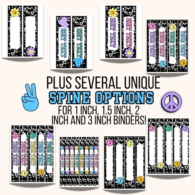 Editable Classroom Binder Covers: Composition Notebook Theme (digital ...