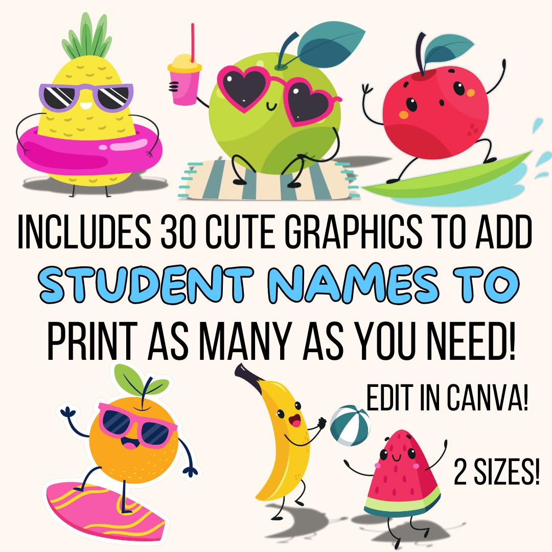 Summer Classroom Door Decor Kit Printable End of Year Classroom Decor ...