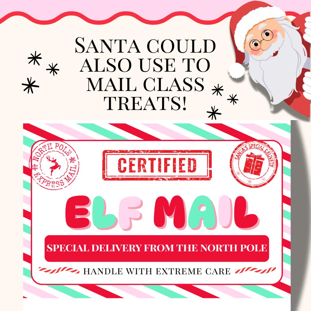 Classroom Elf Introduction Letter From Santa Printable Elf Postage ...
