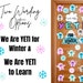 Yeti Winter Classroom Door Decor Kit Printable Instant Download - Etsy