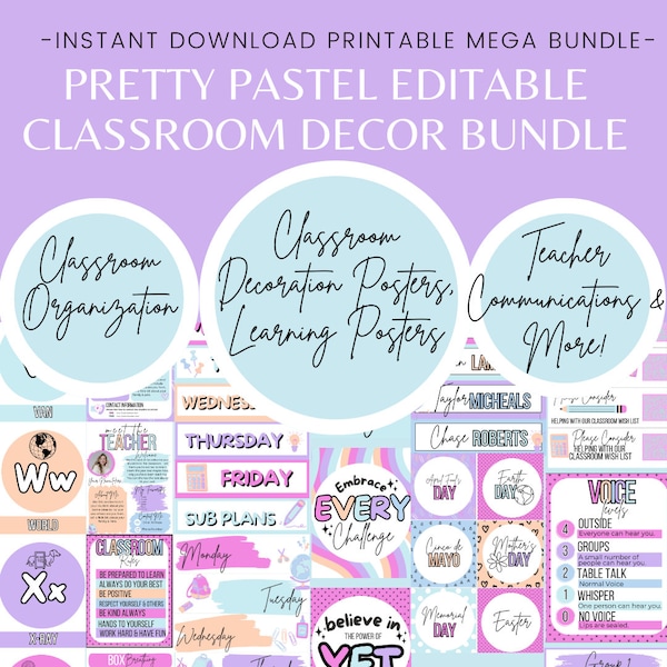 Classroom Decor Bundle - Etsy