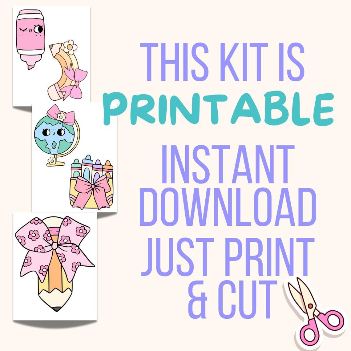 Back to School Classroom Door Decor Kit Printable Welcome Classroom ...