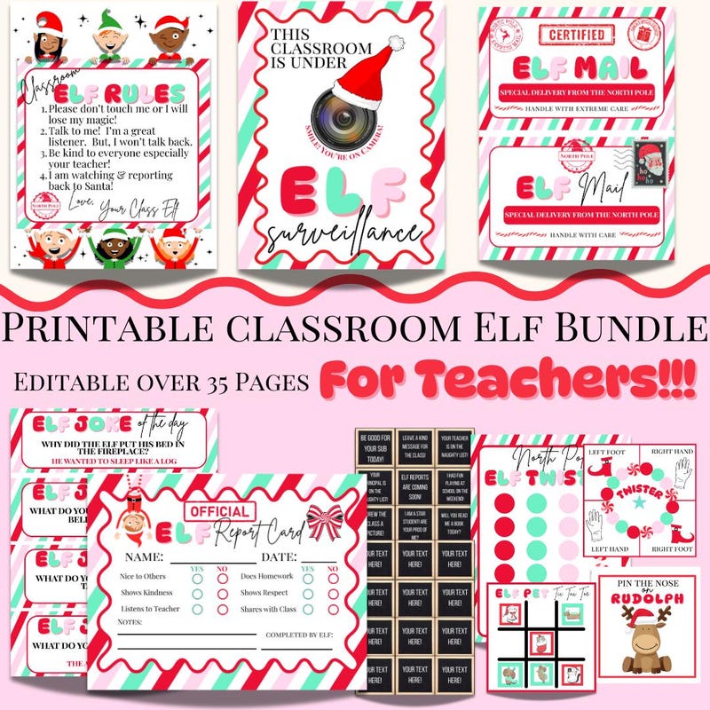 Elf Report School - Etsy