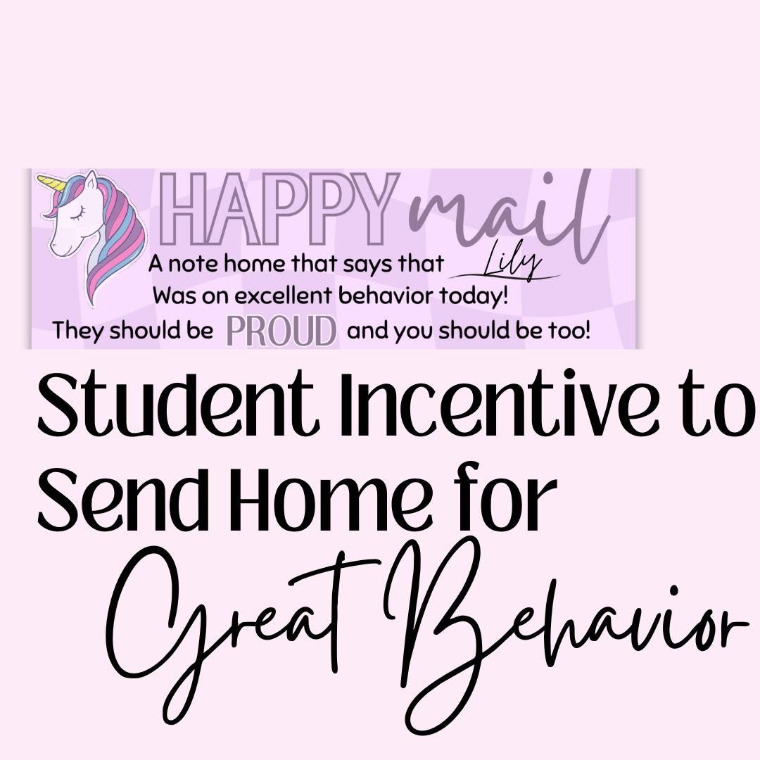 Student Rewards Printable Classroom Incentive Classroom Reward System ...