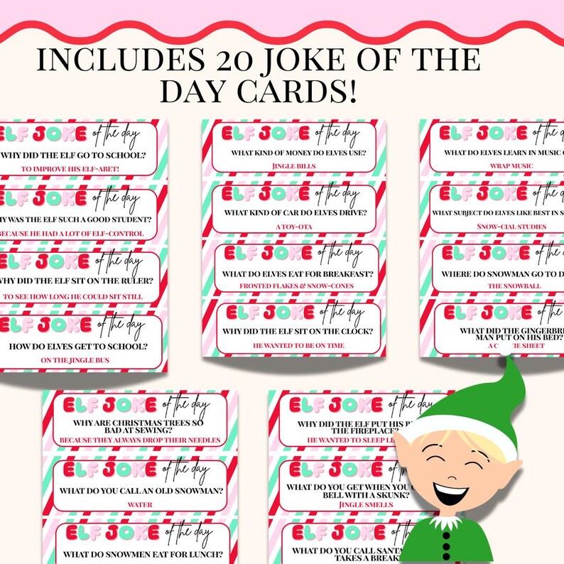 Classroom Elf Jokes Printable Magical Elf Printables for Teachers ...