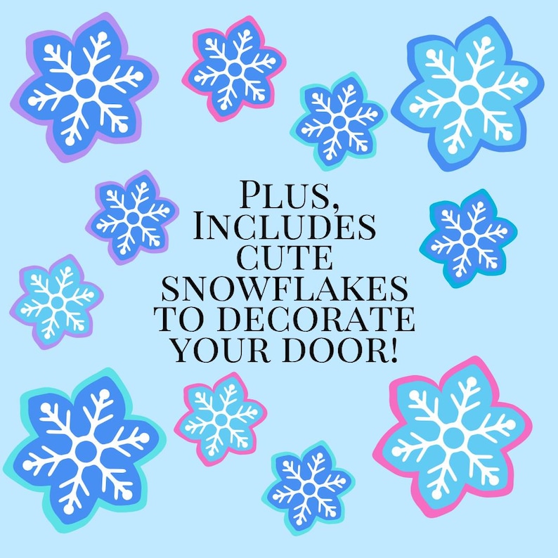 Christmas Classroom Door Decor Kit Printable Winter Bulletin Board ...