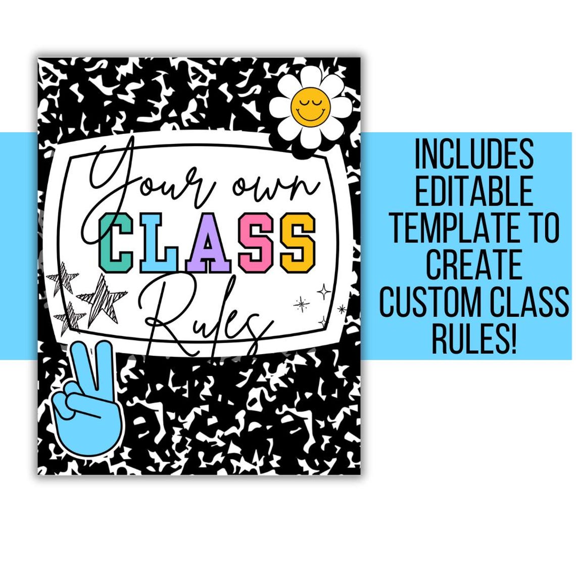 Classroom Expectations and Classroom Rules Printable Signs Classroom ...