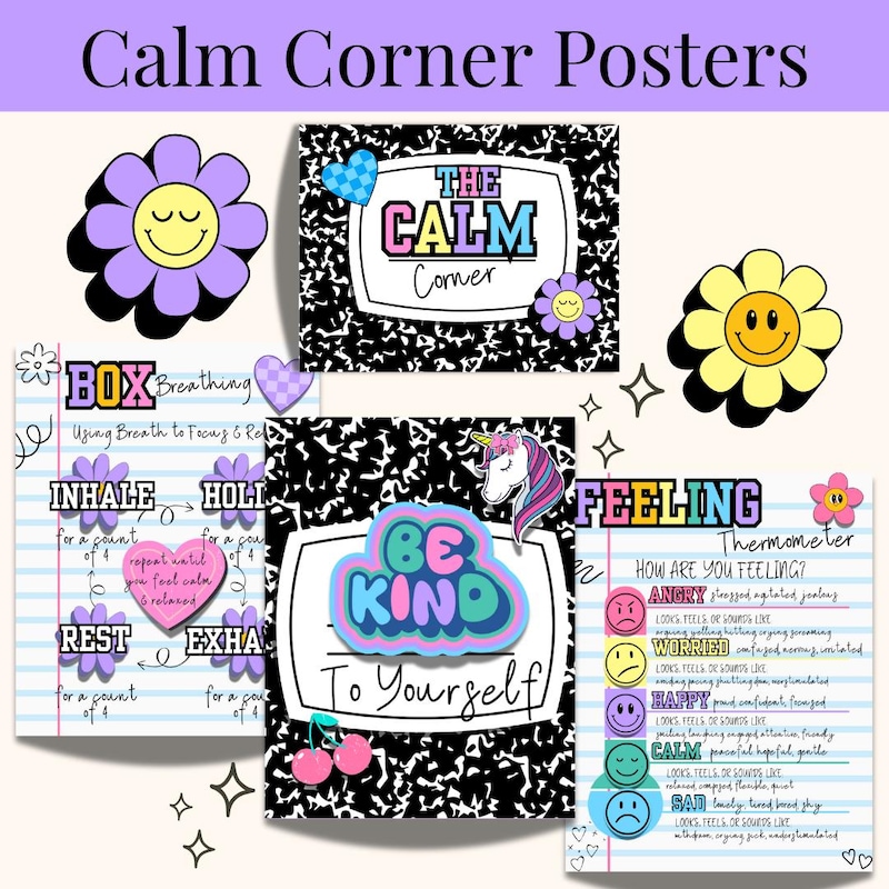 Calming Corner Sign - Etsy