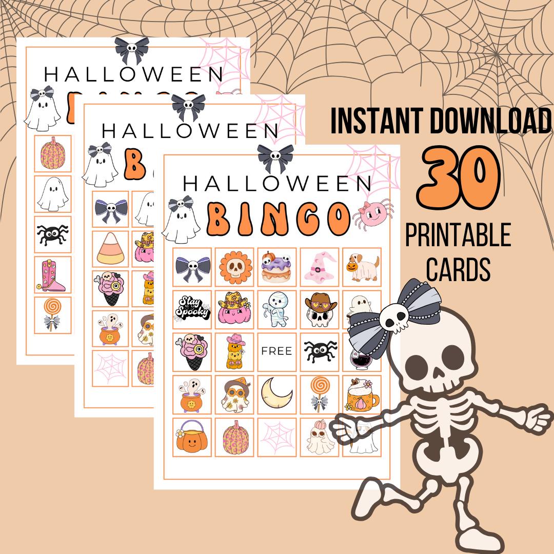 Halloween Bingo Printable Halloween Bingo Cards for Classroom Fun ...