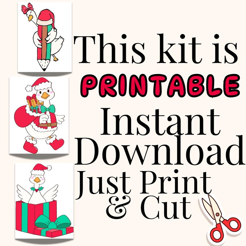 Christmas Classroom Door Decor Kit Printable Geese Classroom Door ...
