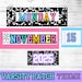 Varsity Patch Flip Calendar Classroom Set Printable Classroom Flip ...