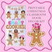 Christmas Classroom Door Decor Kit Cute Gingerbread Men Classroom Door ...