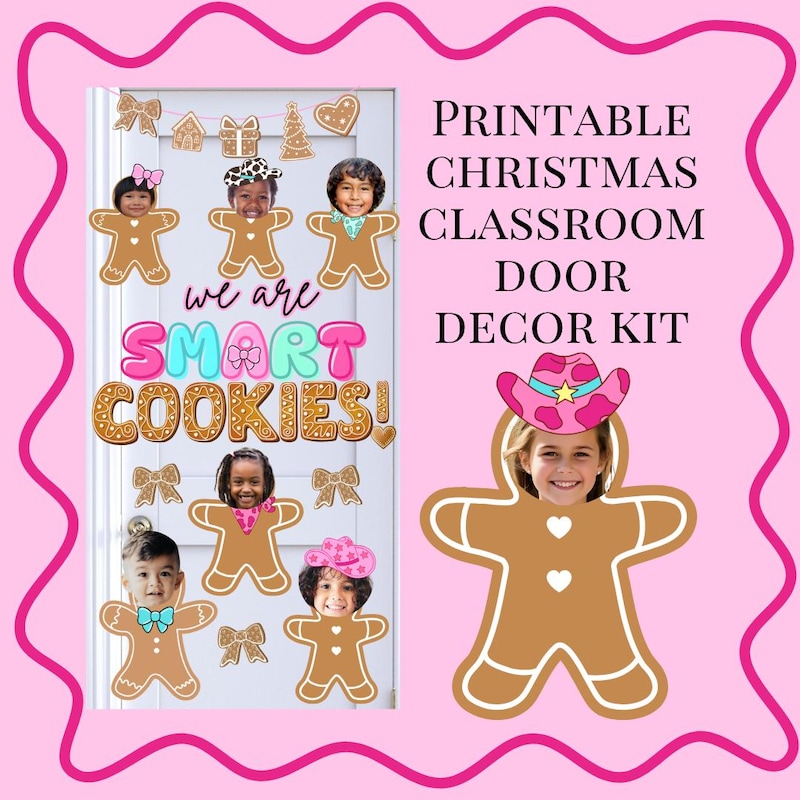 Gingerbread Man Door Decor - Etsy