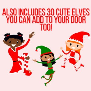 Christmas Classroom Door Decor Kit Printable Christmas Classroom Elves ...