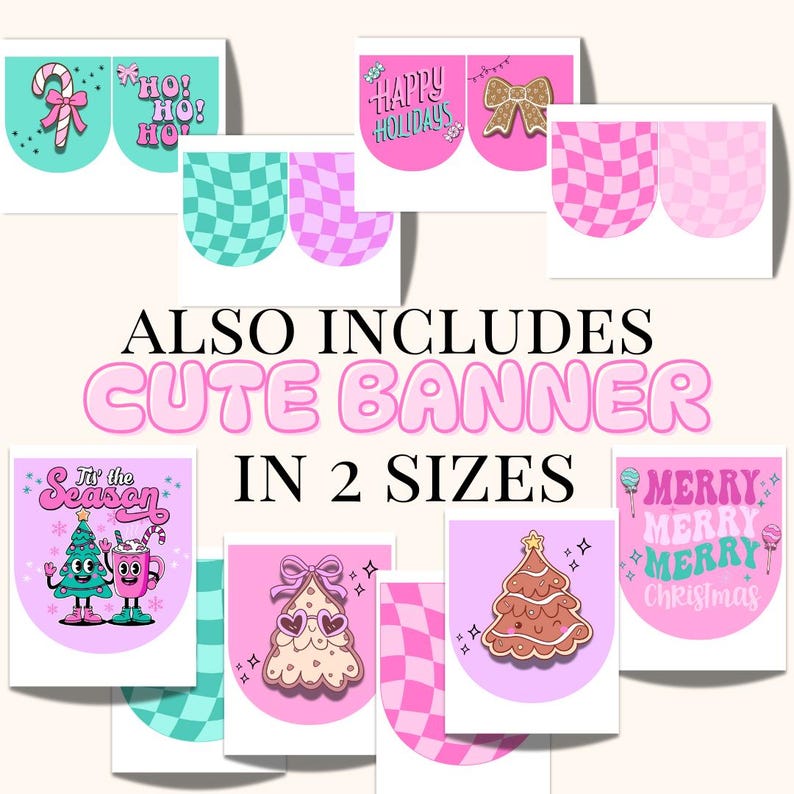 Christmas Classroom Door Decor Kit Cute Colorful Gingerbread Classroom ...