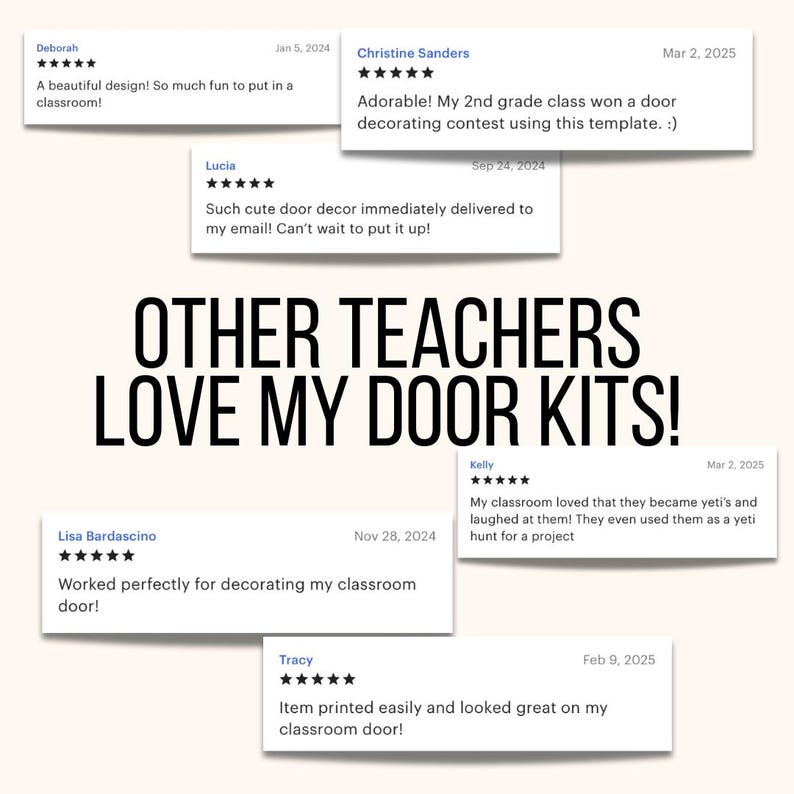 Summer Classroom Door Decor Kit Printable End of Year Classroom Decor ...