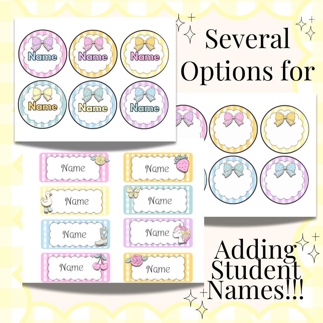 Classroom Job Chart Editable Printable Pretty in Pastel Theme Classroom ...