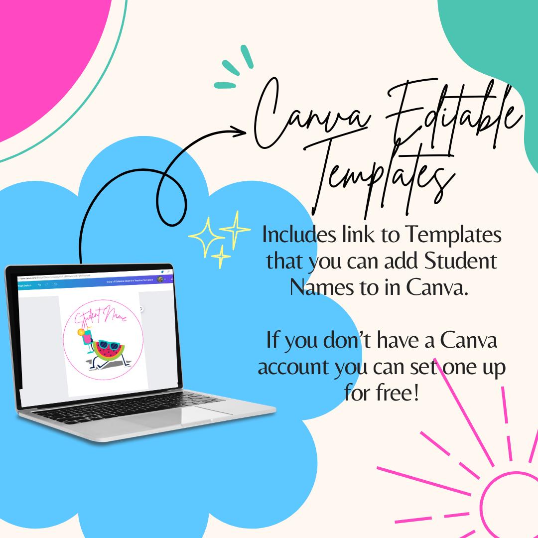 Summer Classroom Door Decor Kit Printable End of Year Classroom Decor ...