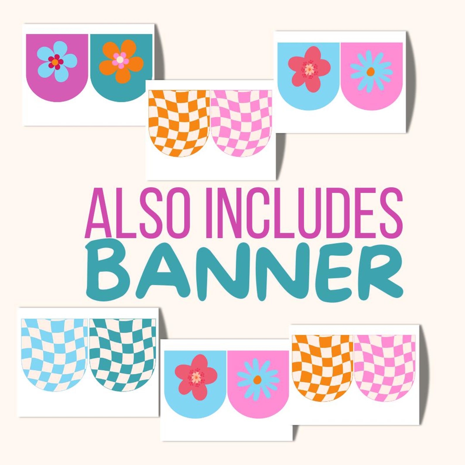 Spring Classroom Door Decor Kit Printable Flower Classroom Decor Cute ...