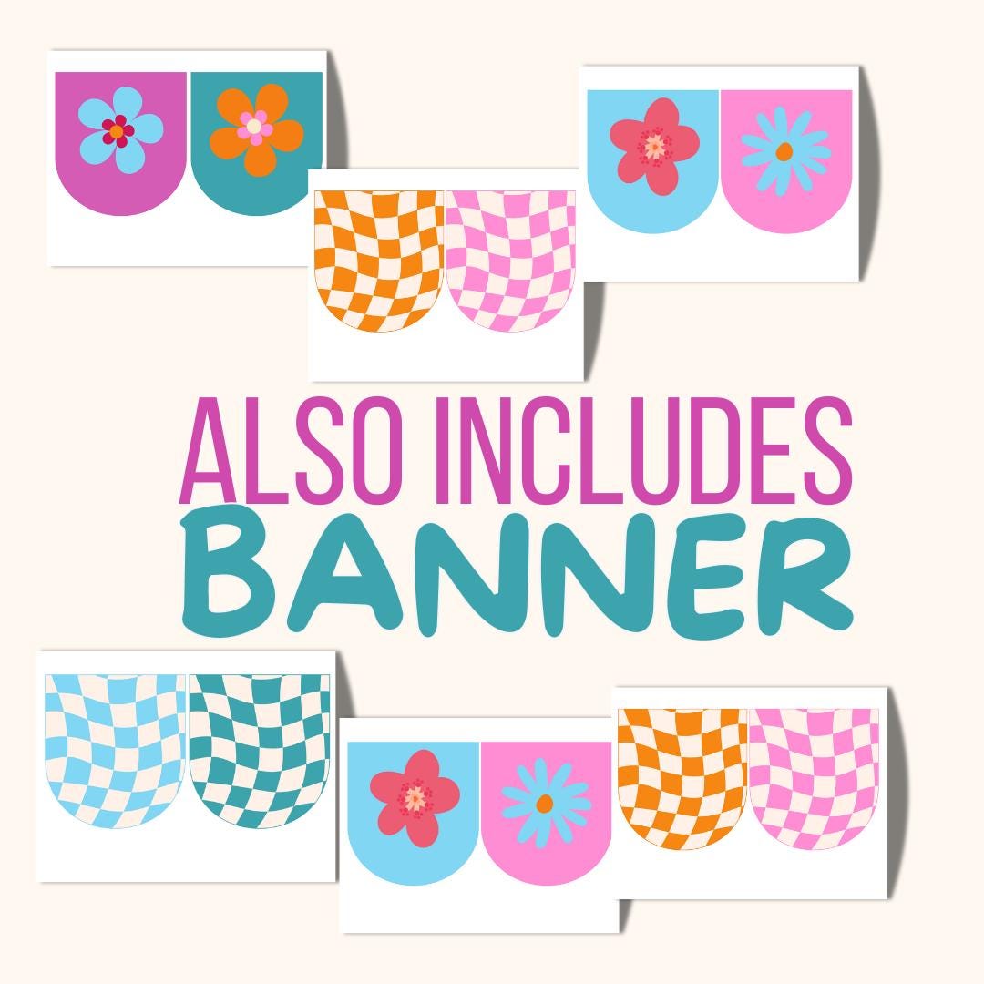 Spring Classroom Door Decor Kit Printable Flower Classroom Decor Cute ...