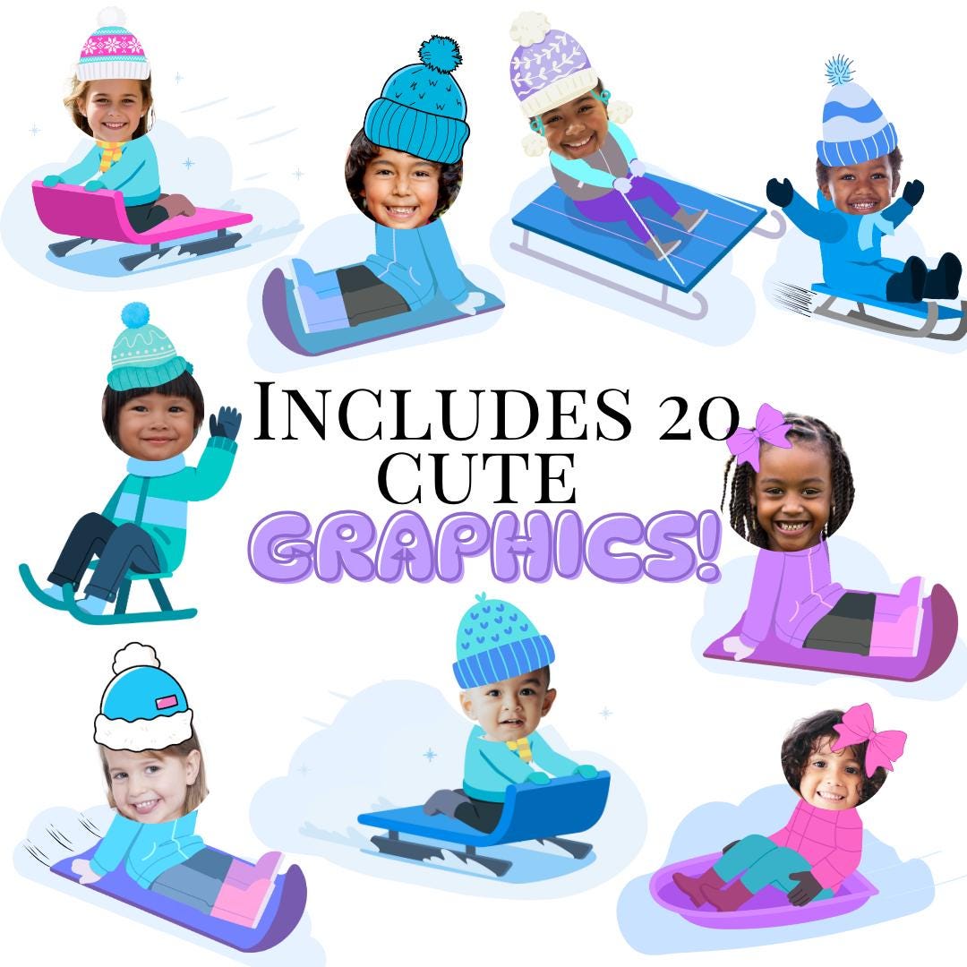 Christmas Classroom Door Decor Kit Printable Winter Bulletin Board ...