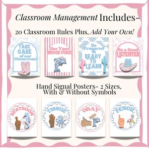 Coastal Cowgirl Classroom Bundle Elementary Classroom Decor Beachy ...