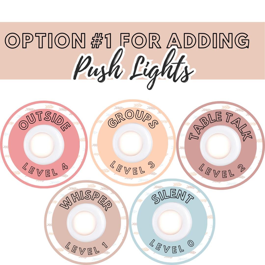 Boho Voice Level Posters Digital Download Printable Neutral Classroom ...