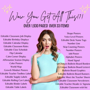 Outer Space Classroom Bundle Elementary Galaxy Classroom Theme ...