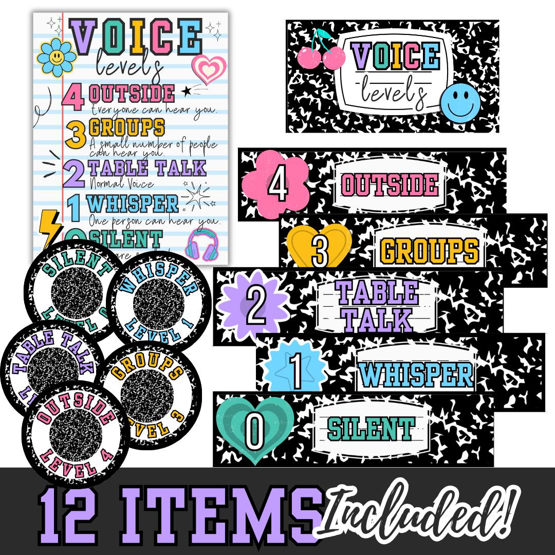 Varsity Voice Level Posters Digital Download Printable Composition ...