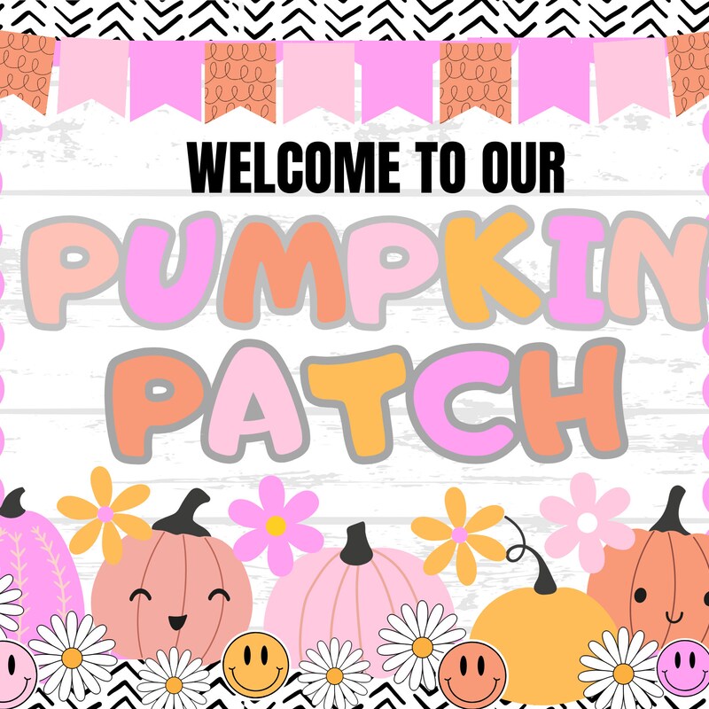 Pumpkin Patch Bulletin Board - Etsy