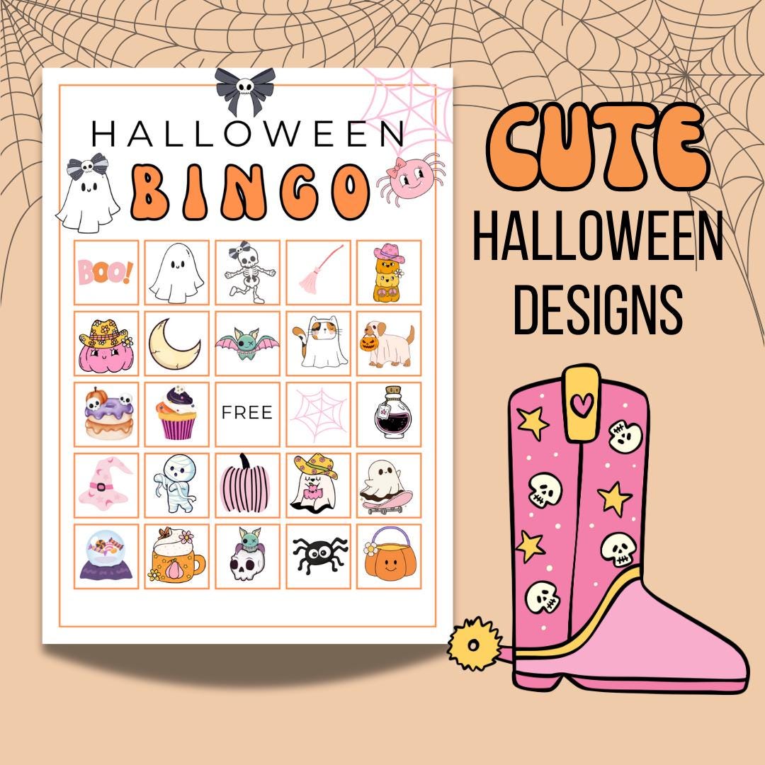 Halloween Bingo Printable Halloween Bingo Cards for Classroom Fun ...