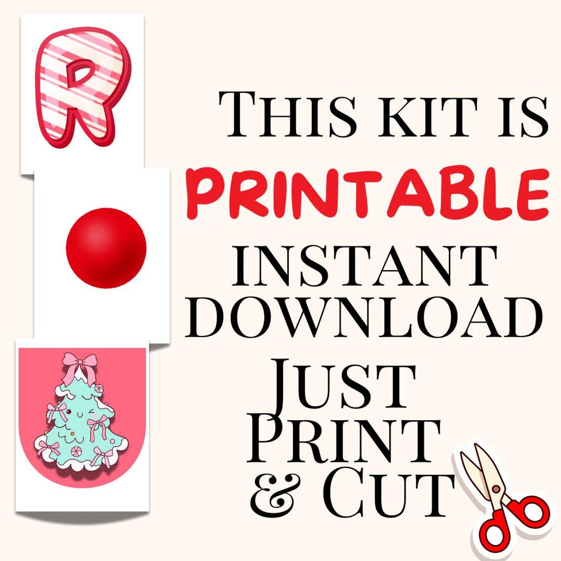 Rudolph Christmas Classroom Door Decor Kit: Printable Holiday ...