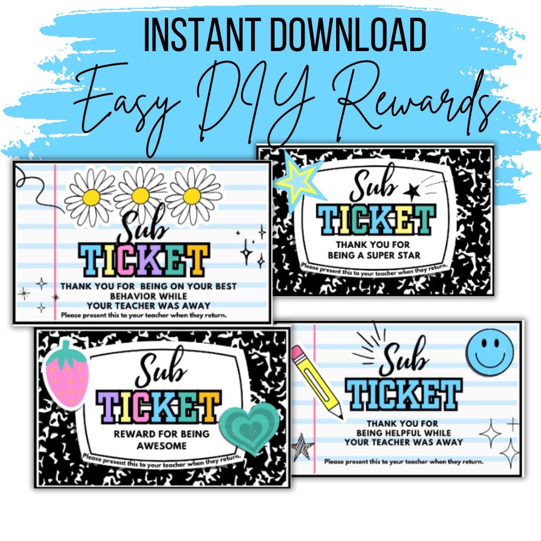 Classroom Rewards Classroom Incentive Substitute Teacher Student Reward ...