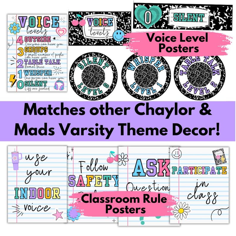 Varsity Patch Flip Calendar Classroom Set Printable Classroom Flip ...