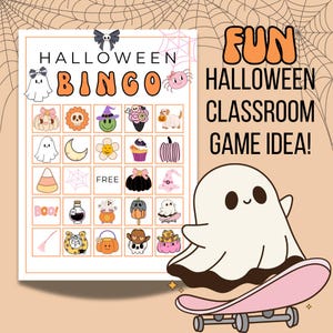 Halloween Bingo Printable Halloween Bingo Cards for Classroom Fun ...