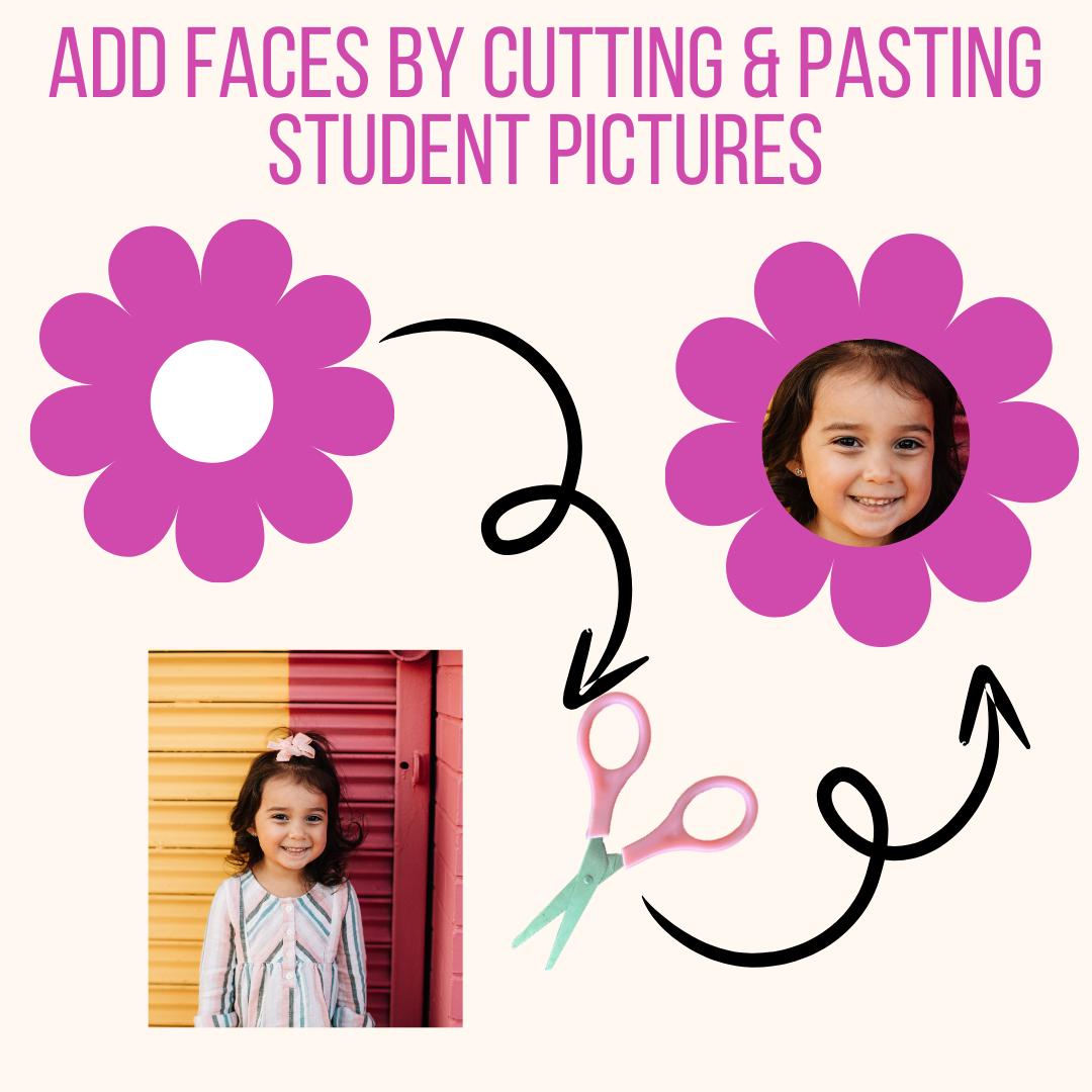 Spring Classroom Door Decor Kit Printable Flower Classroom Decor Cute ...