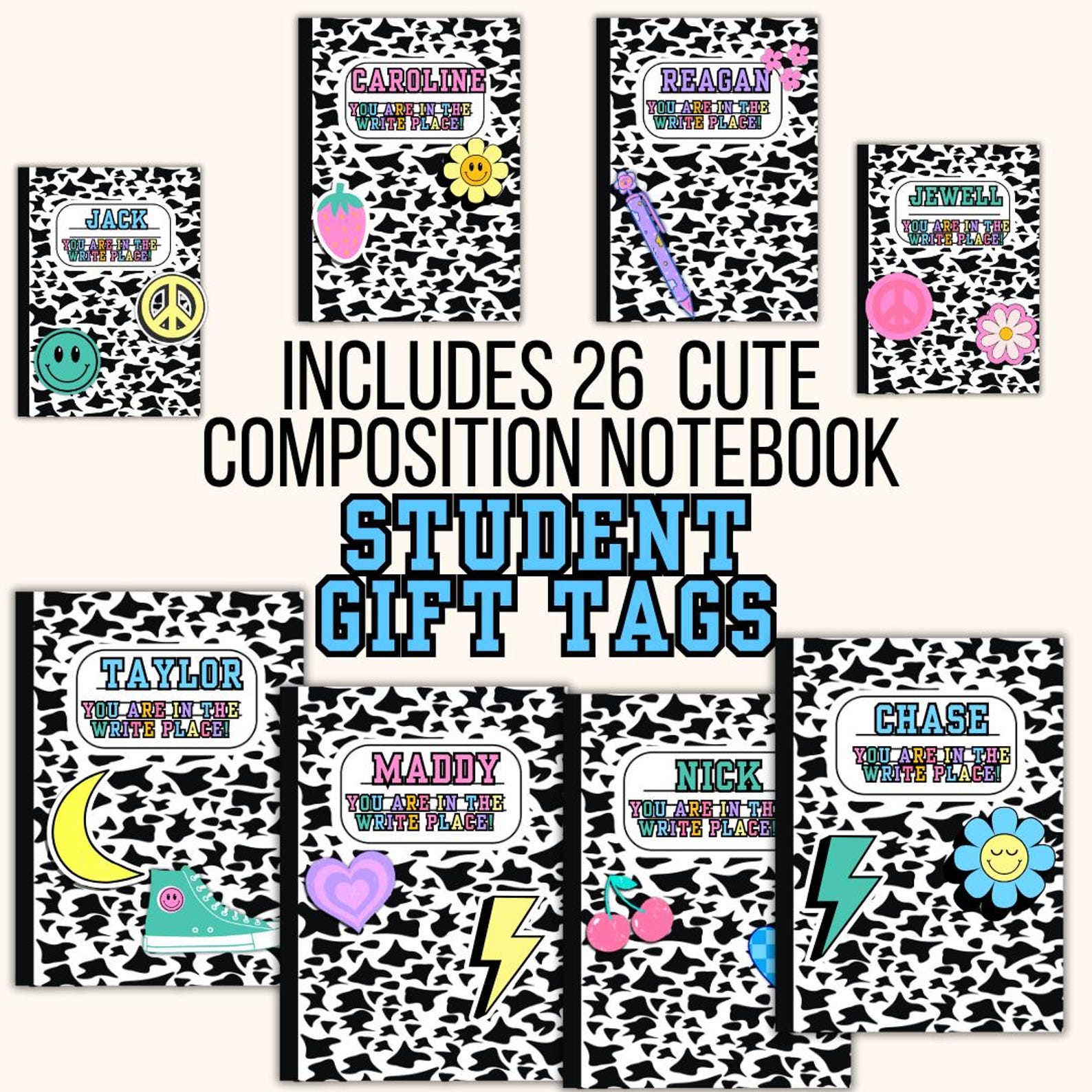 Back to School Student Gift From Teacher Classroom Printable ...