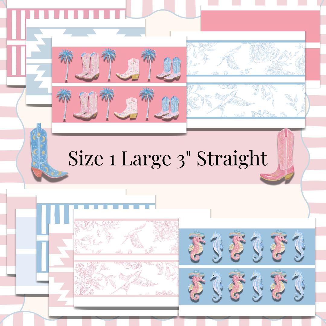 Bulletin Board Borders Printable Coastal Cowgirl Theme Classroom Decor ...