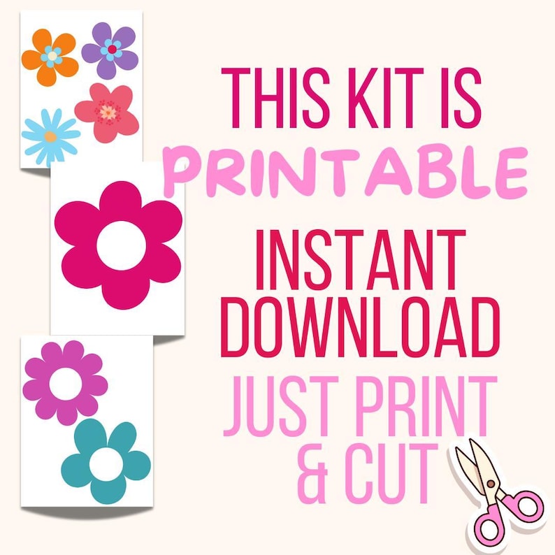 Spring Classroom Door Decor Kit Printable Flower Classroom Decor Cute ...