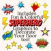 Superhero Theme Classroom Door Decor Kit Printable Back to School ...