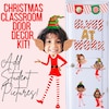 Merry Bright Christmas Bulletin Board Kit December Door Decoration ...