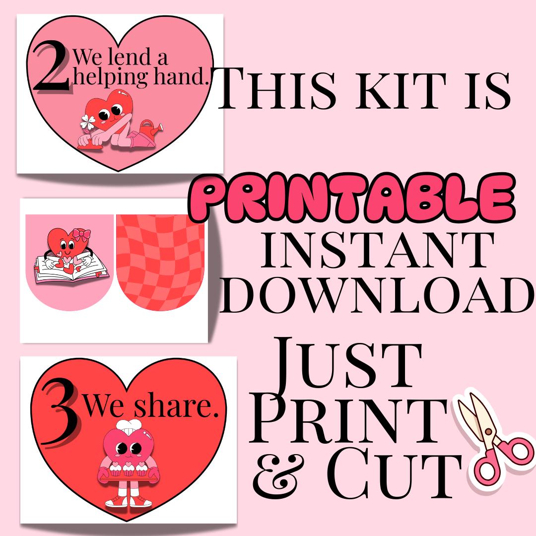 Funny Valentines Classroom Door Decor Kit 6 7 Kindness Classroom Door ...