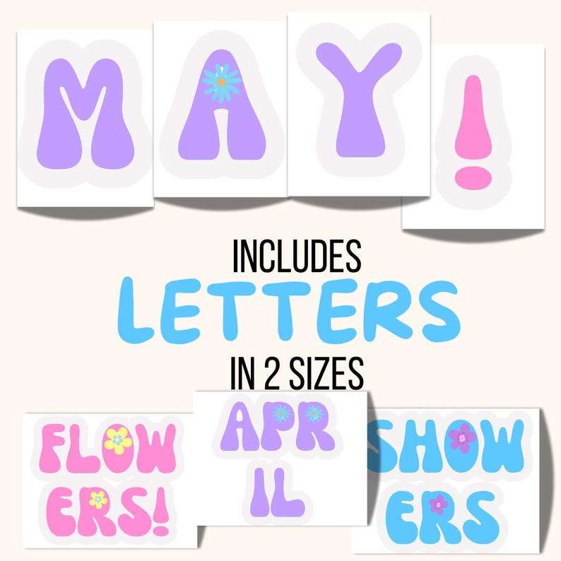 May Classroom Door Decor Kit Printable Spring Classroom Decor Cute ...