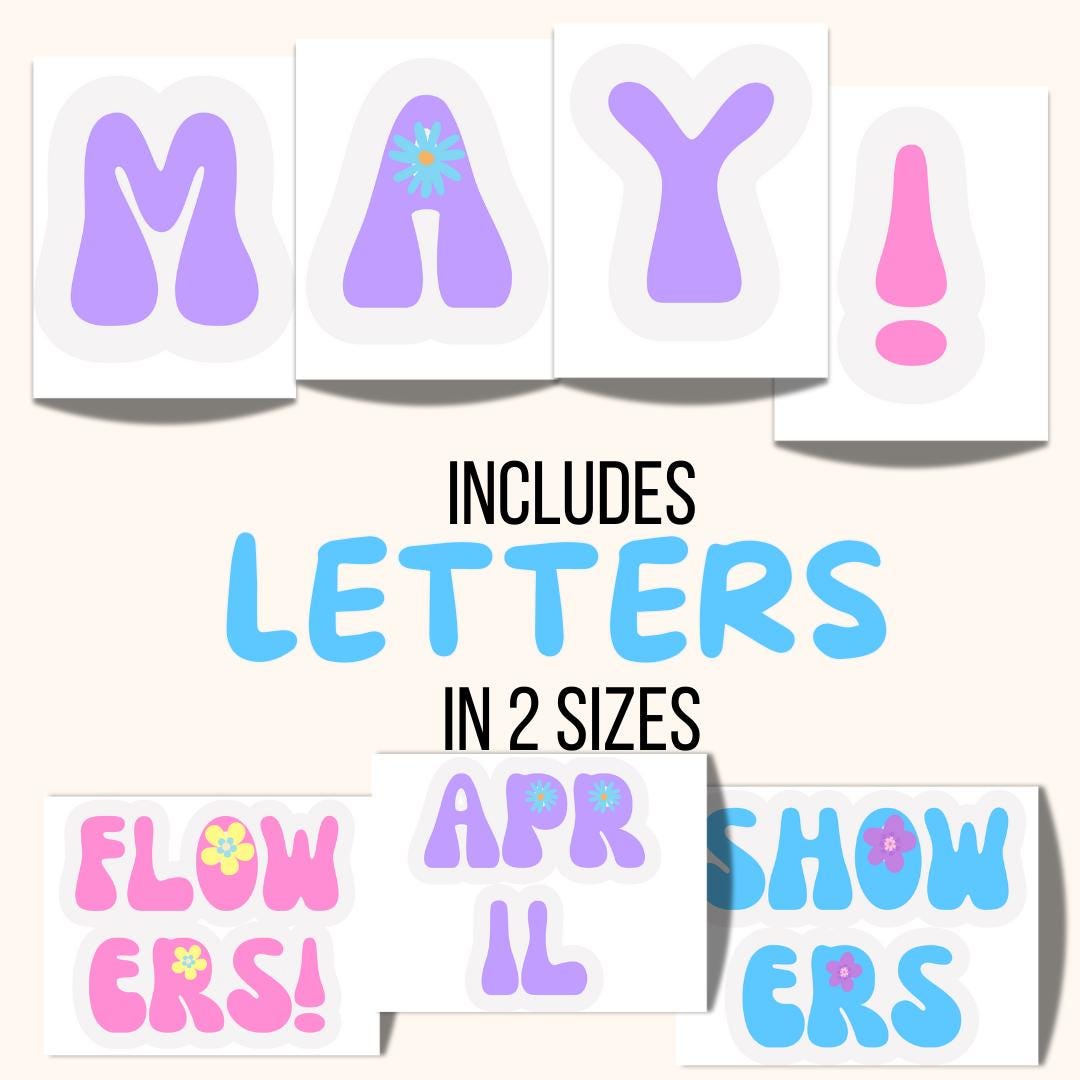 May Classroom Door Decor Kit Printable Spring Classroom Decor Cute ...