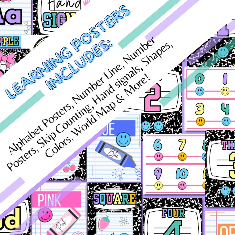 Classroom Decor Bundle Elementary Composition Notebook Classroom Theme ...