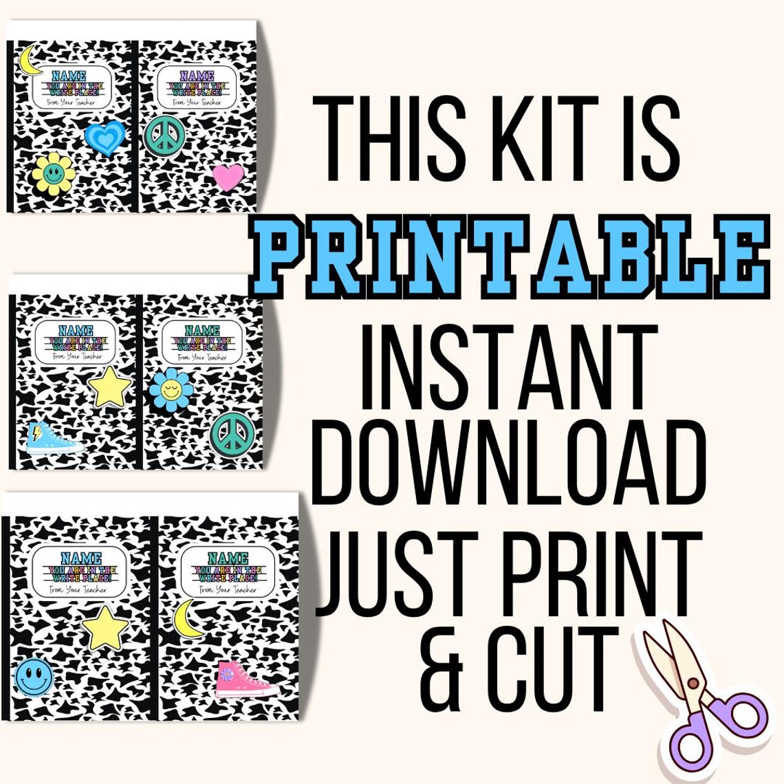 Back to School Student Gift From Teacher Classroom Printable ...