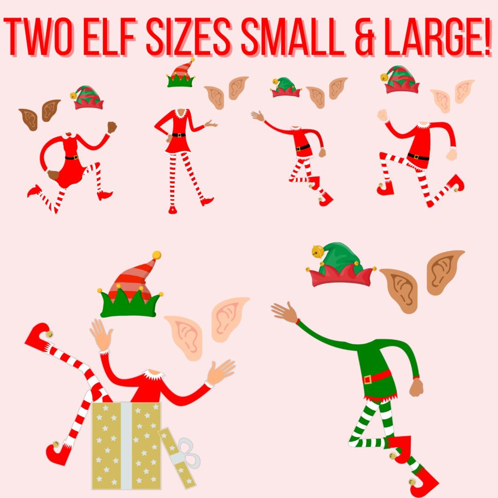 Christmas Classroom Door Decor Kit Printable Christmas Classroom Elves ...