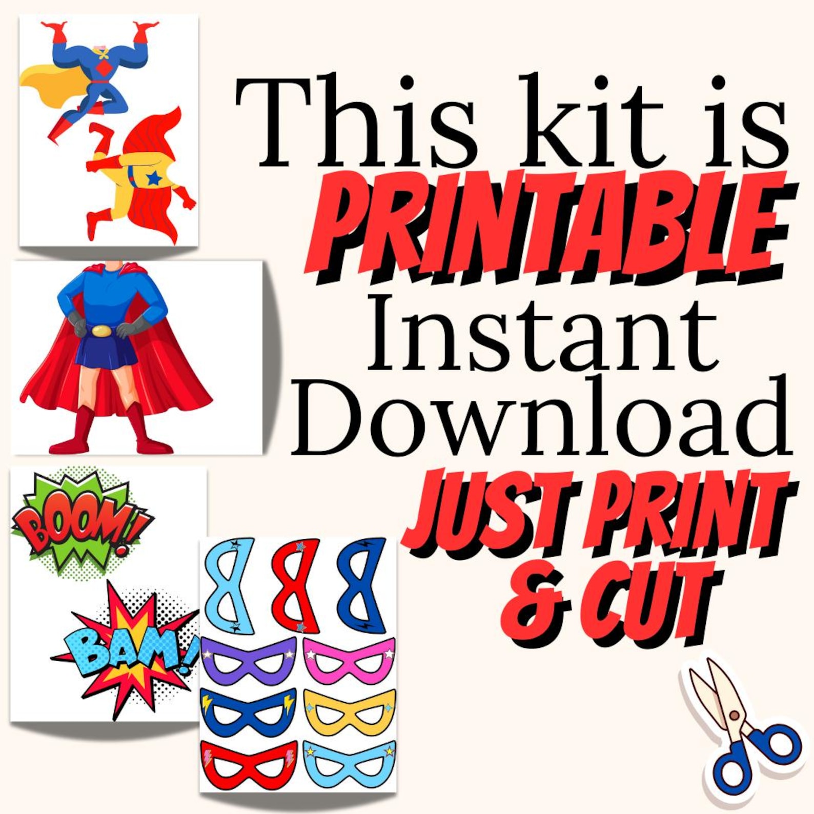 Superhero Theme Classroom Door Decor Kit Printable Back to School ...