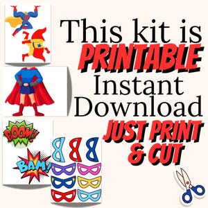 Superhero Theme Classroom Door Decor Kit Printable Back to School ...