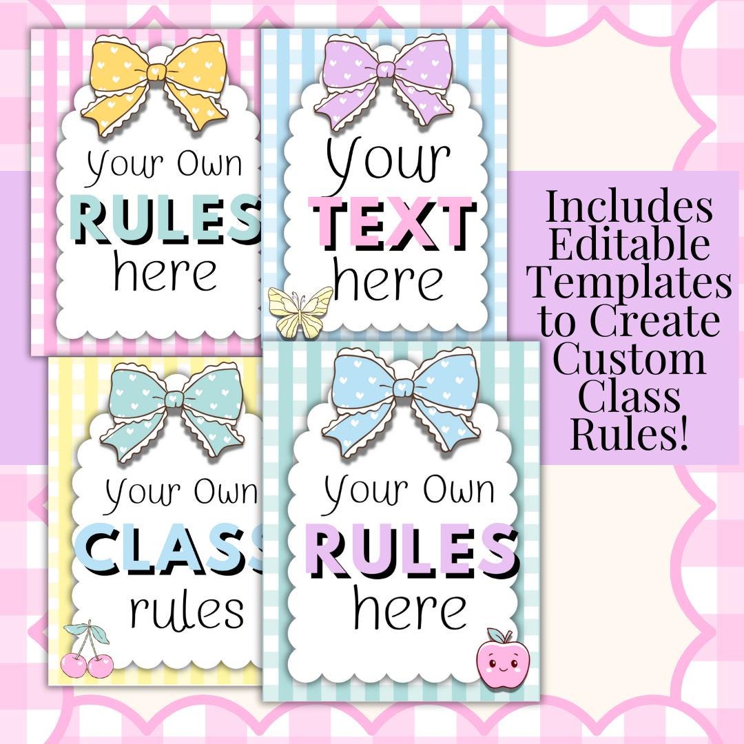 Classroom Expectations and Classroom Rules Printable Signs Classroom ...